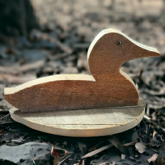 Hand Crafted | Accents | Handmade Vintage Wooden Duck Decoy Functional ...